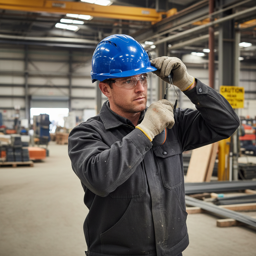 Professional Hard Hat Kit with Hearing Protection - Vented Helmet and